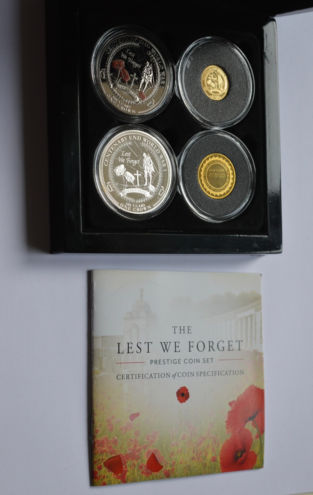Lest We Forget 2018 Prestige Coin Set Bradford Exchange with Gold Coin ...