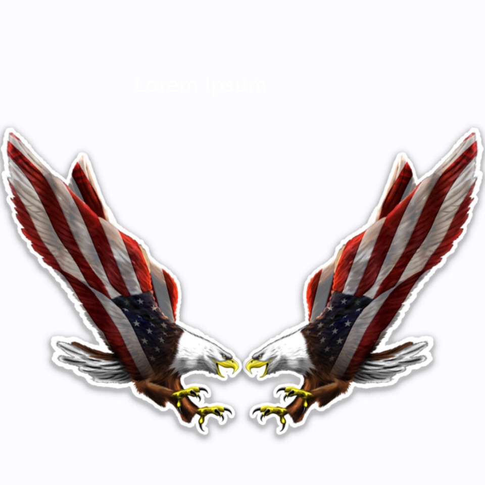 Screaming Eagle Decals Vehicle Graphics Patriotic American USA Decals ...