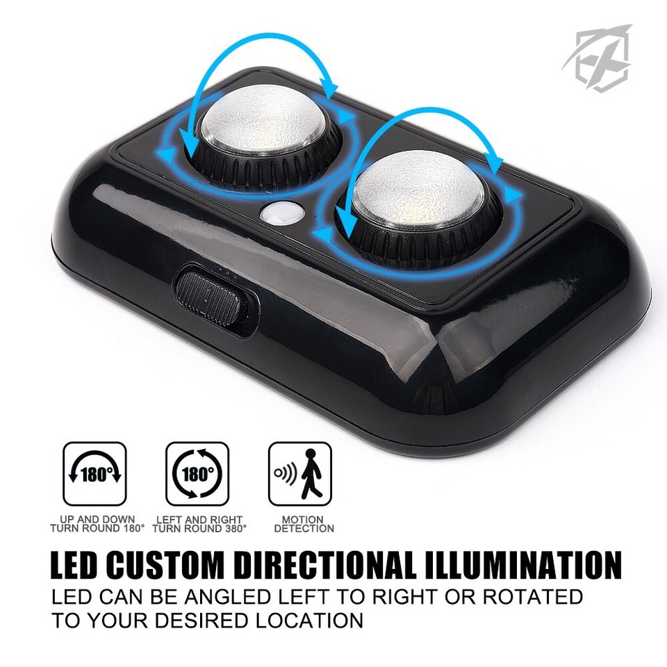 2Pcs Gun Safe Light with PIR Motion Sensor Light Activation Cabinet ...