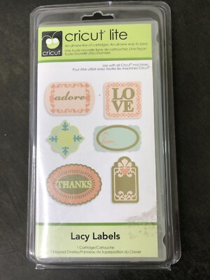 Lacy Labels Cricut Lite Cartridge RETIRED Brand New Sealed Never Linked ...