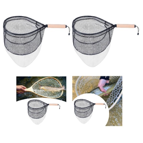 Fishing Net Landing Net Short Handle Freshwater Multifunction Portable ...