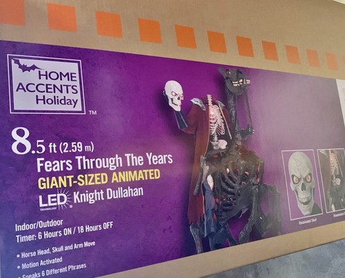 Home Accents Holiday 8.5 ft. Giant-Sized Halloween Animated LED Knight ...