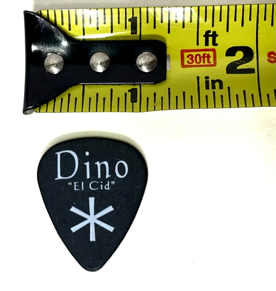Lovehammers Dino Kourelis Guitar Pick White on Black El Cid Band Logo ...