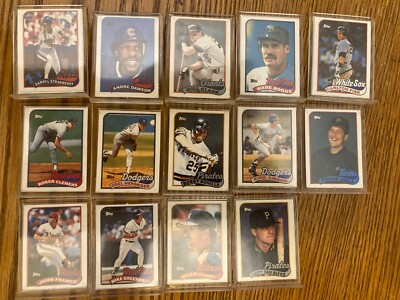 1989 Topps Double Headers lot Boggs Clark Dawson Fisk + More RC Mini ...