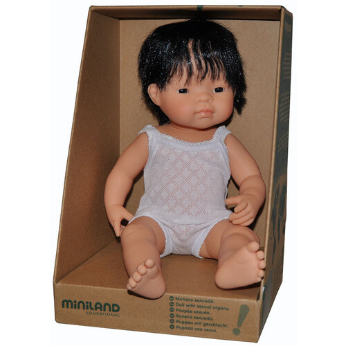 ANATOMICALLY Correct Life-like BABY DOLL ASIAN ETHNIC BOY Pretend PLAY ...