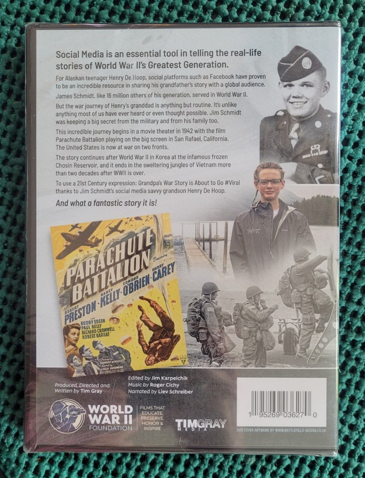 Grandpa’s War Story Goes Viral DVD, New Sealed, PBS 2020, James Schmidt ...