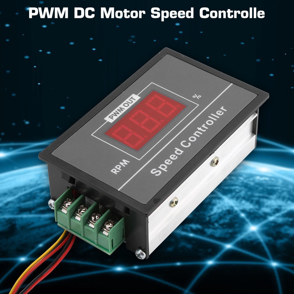 6-60V 12V 24V 36V 48V 30A PWM DC Motor Speed Controller Digital ...