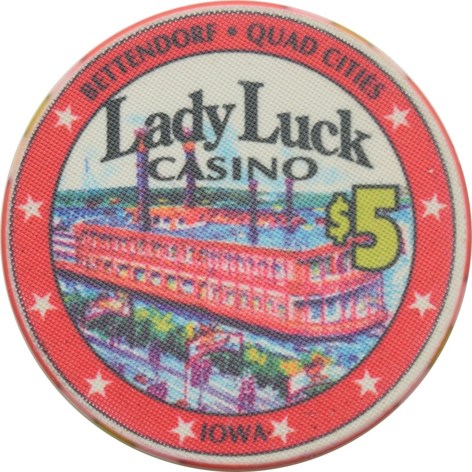 Lady Luck Casino Bettendorf Iowa $5 Grand Opening Roger Craig Chip | eBay
