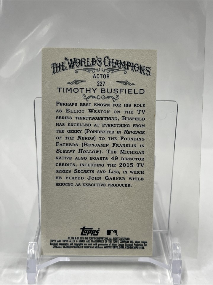 2016 Topps Allen & Ginter Mini #227 Timothy Busfield Actor | eBay