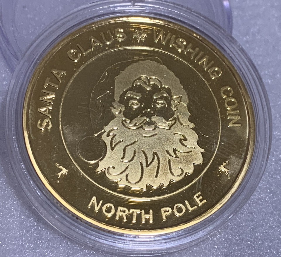 * Santa Claus Wishing New Coin Gold Plated “Believe In The Magic Of ...