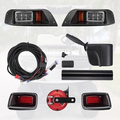 Golf Cart LED Full Light Kit with Turn Signal Switch for EZGO TXT G&E ...