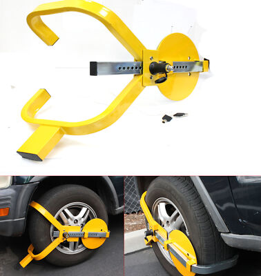 Wheel Lock Clamp Boot Tire Claw Trailer Car SUV Anti-Theft Towing Boot ...