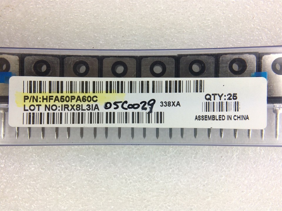 HFA50PA60C IR DIODE ARRAY GP 600V 25A TO247AC 4 PIECES | eBay