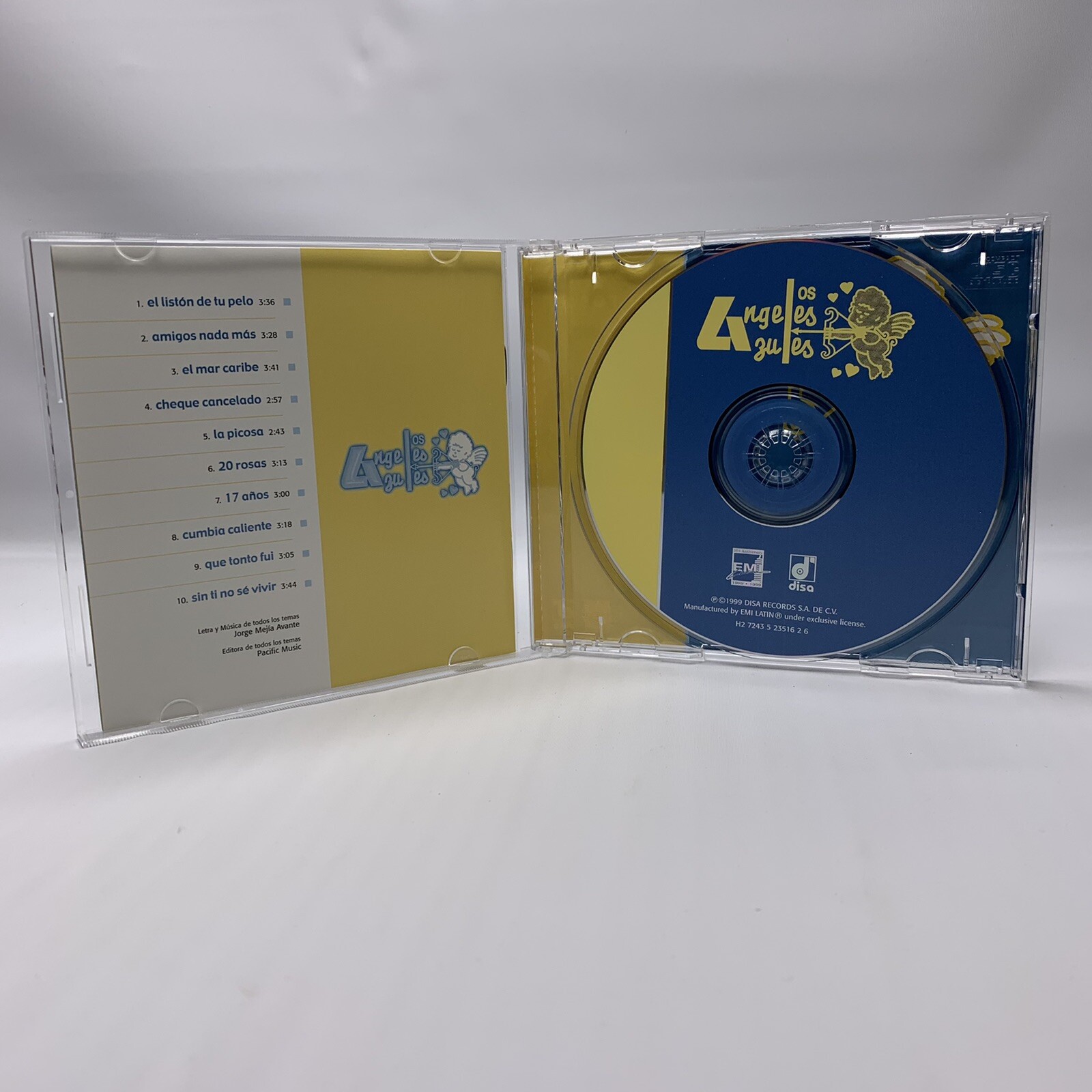 Los Angeles Azules CD Una Lluvia de Rosas 1999 Disa Records Cumbias ...