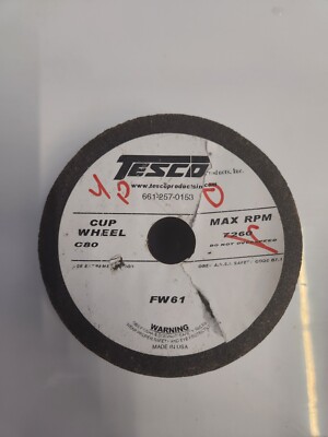 TESCO 5 x 2 x 3/4 Grinding FLARED CUP silicon carbide ( FINE GRIT ) for ...