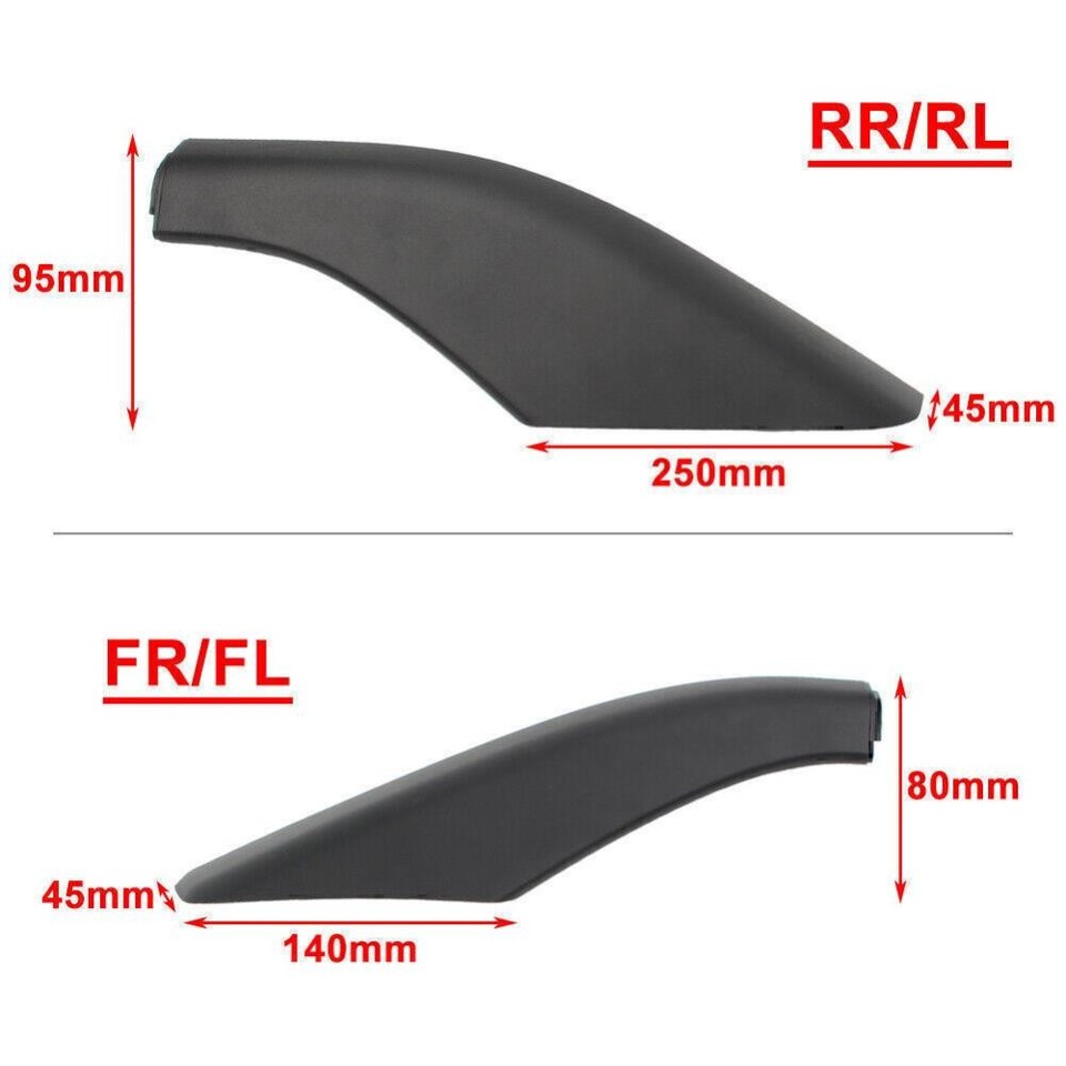 4pcs Roof Rack Cover Rail End Shell Cap for Land Rover Freelander 2 ...