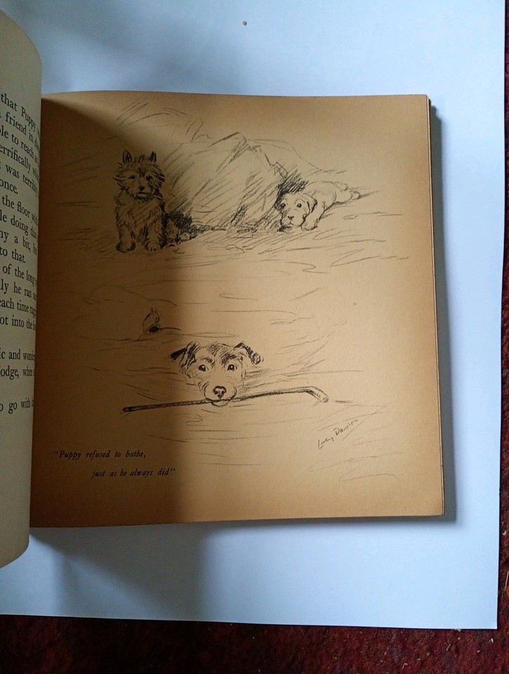 BRC RARE PUPPY AND THE CAT HODGE LORNA LEWIS 1938 ILL LUCY DAWSON A ...