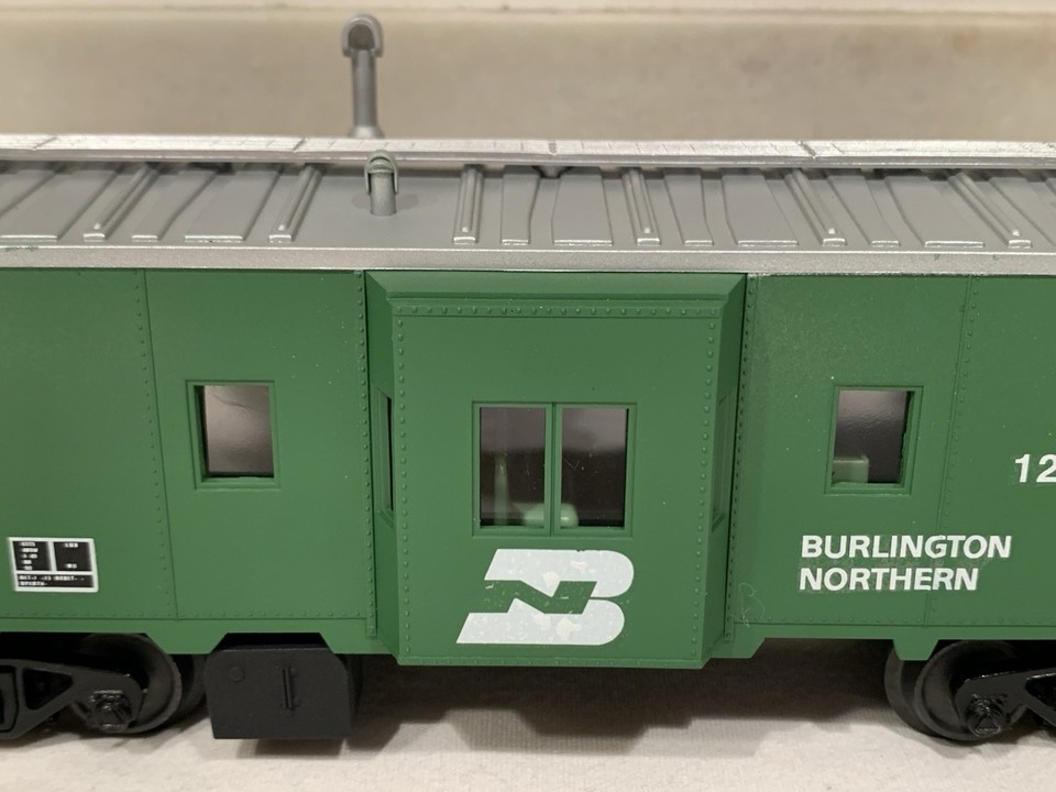 CUSTOM MTH PREMIER BURLINGTON NORTHERN BAY WINDOW CABOOSE 20- O SCALE ...