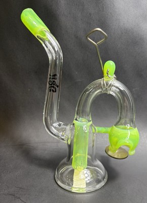Heady Degenerate Art NSG Glass Slime Skillet Rig Hookah with Ti Swing ...