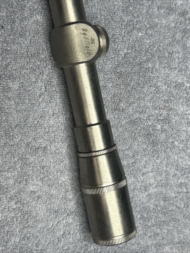 Redfield Vintage 4X Rifle Scope Parts Silver Stainless 0943229 | eBay