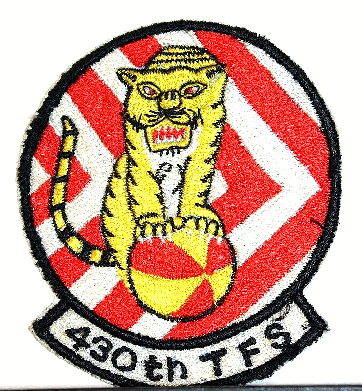 USAF Air Force 430th Tactical Fighter Squadron Full Color Crest ...