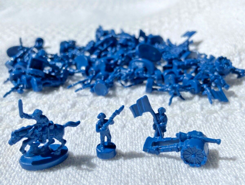 Risk Blue Army Infantry Calvary Cannon Troop Game Pieces Token ...