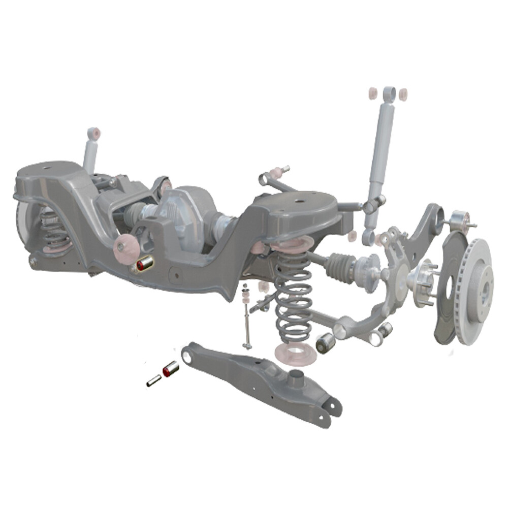 Nolathane Rear Control Arm Lower Inner Bush Kit for Ford Falcon BA BF ...