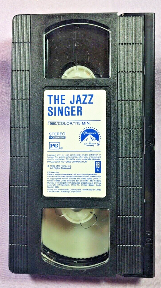 The Jazz Singer VHS Tape 1980 Neil Diamond Laurence Olivier Lucie Arnaz ...