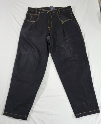Karl Kani Jeans Mens 40 x 33 Black Baggy High-Rise 90s USA RARE Rap ...
