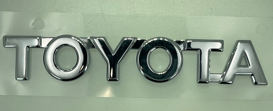 TOYOTA LETTERS CHROME EMBLEMS BADGE OEM NEW 75444-08010 | eBay