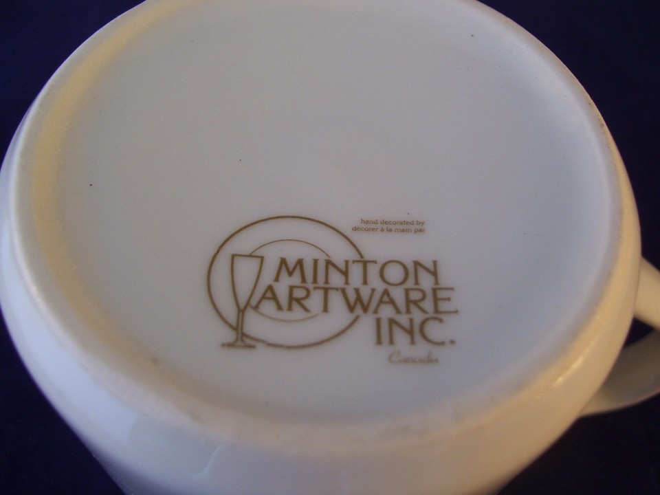 Minton Artware Canada Coffee Mug Cup Porcelain Flag Maple Leaf | eBay