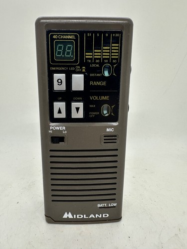 Midland 40-Channel Portable CB Radio Emergency LED Volume Range Control ...