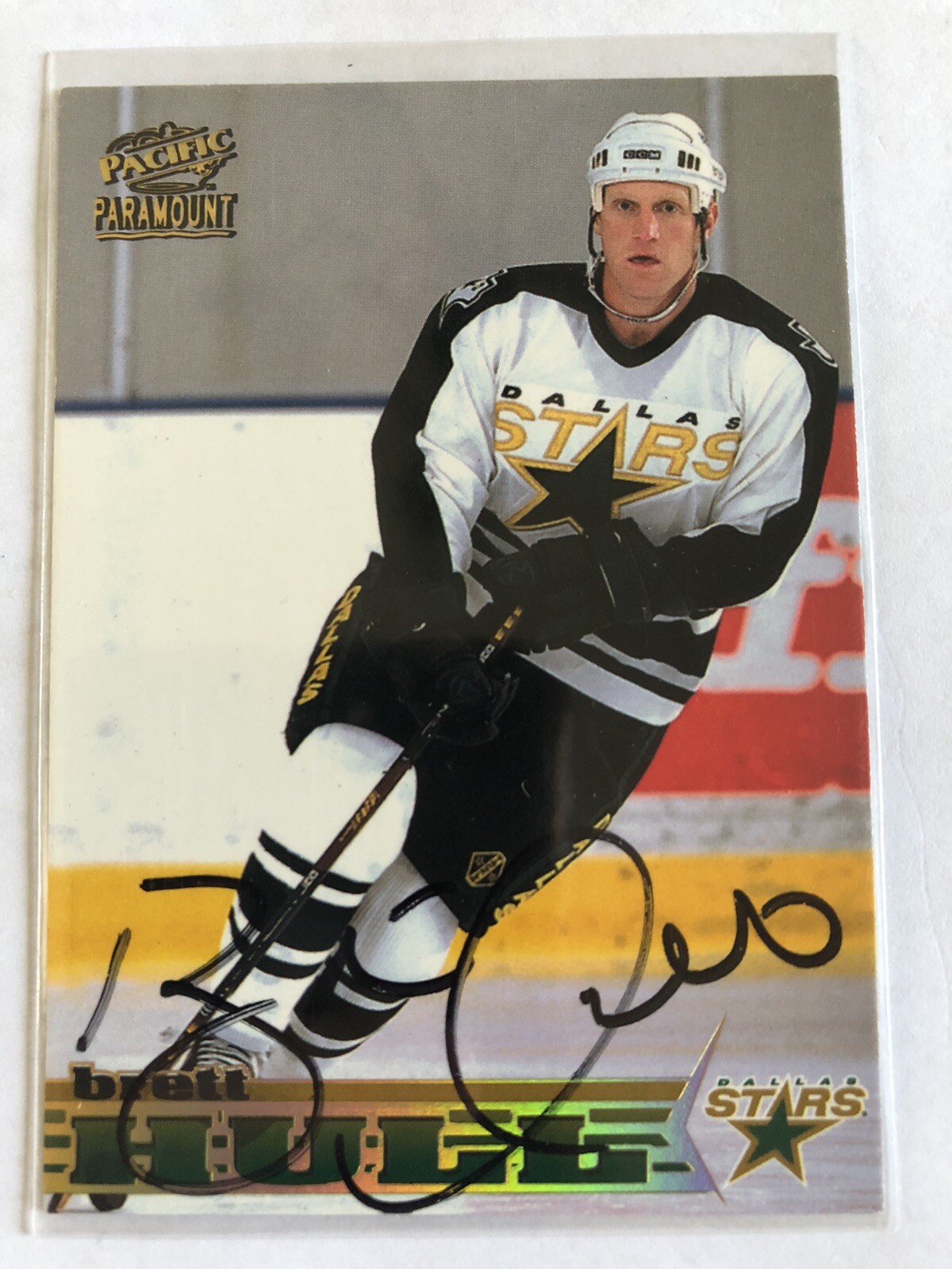 1998-99 Pacific Paramount Brett Hull Auto Autograph Authentic Dallas ...