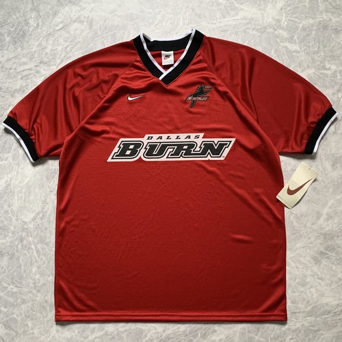 VTG 90s NIKE DALLAS BURN MLS SOCCER JERSEY SHIRT WITH TAG SIZE L | eBay