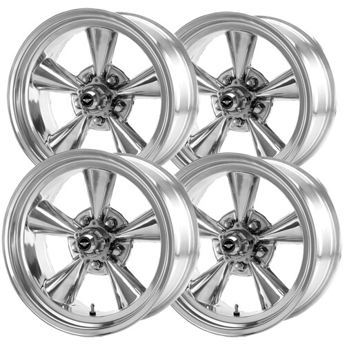 (4) American Racing VN109 Torq Thrust Original 17x7 5x5" +0 Polished ...