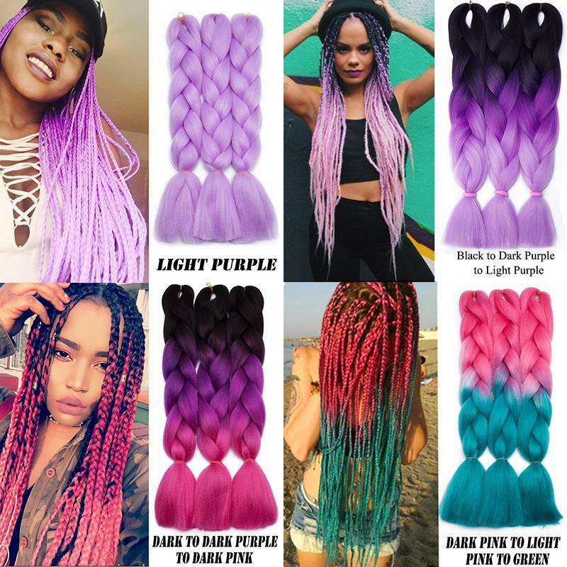 Colorful Yarn Braids