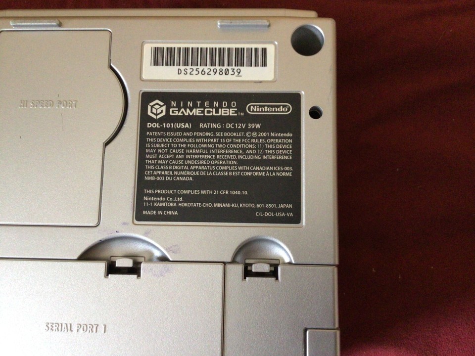Nintendo GameCube Console DOL-101 Silver w/Mad Catz Wireless Controller ...