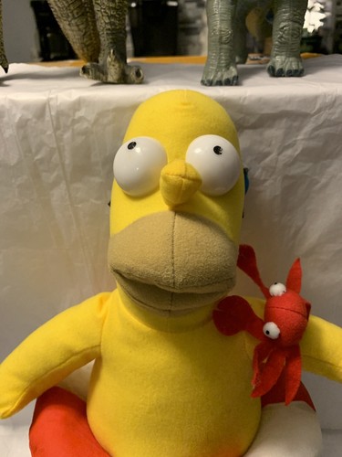 The Simpsons Plush Homer Pool Float Goggles15" Toy Factory | eBay