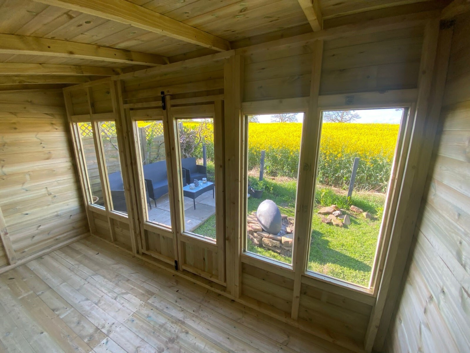 GARDEN SHED SUMMER HOUSE TANALISED SUPER HEAVY DUTY 12x6 19MM T&G 3X2 ...