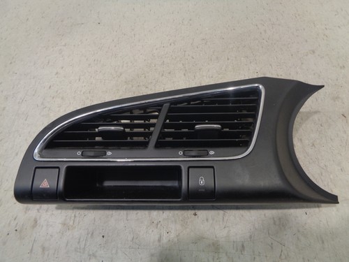 2012 PEUGEOT 3008 CENTRE DASHBOARD AIR VENT TRIM HAZARD SWITCH PANEL ...