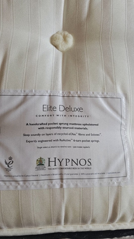 Hypnos Elite Deluxe Double Mattress | eBay UK