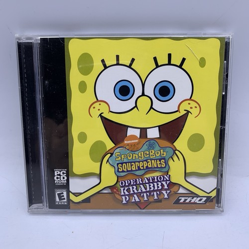 SPONGEBOB SQUAREPANTS Operation Krabby Patty (Windows PC CD-Rom, 2001 ...