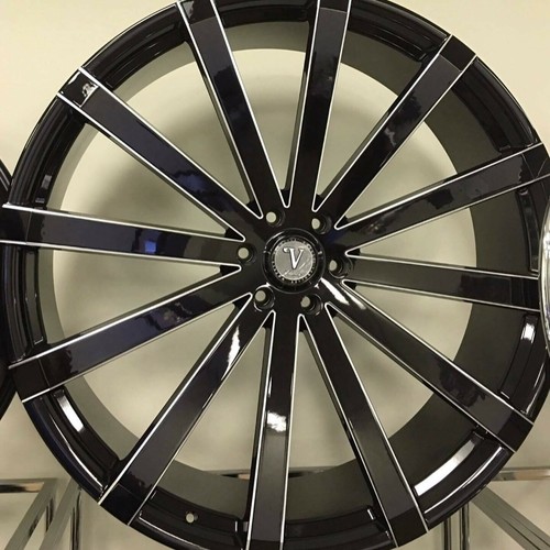 26" Black & Milled Velocity Vw12 6x139.7 Rims Wheels ...