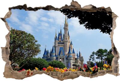 Disney Castle Smashed Wall Decal Graphic Sticker Home Decor Art Mural ...