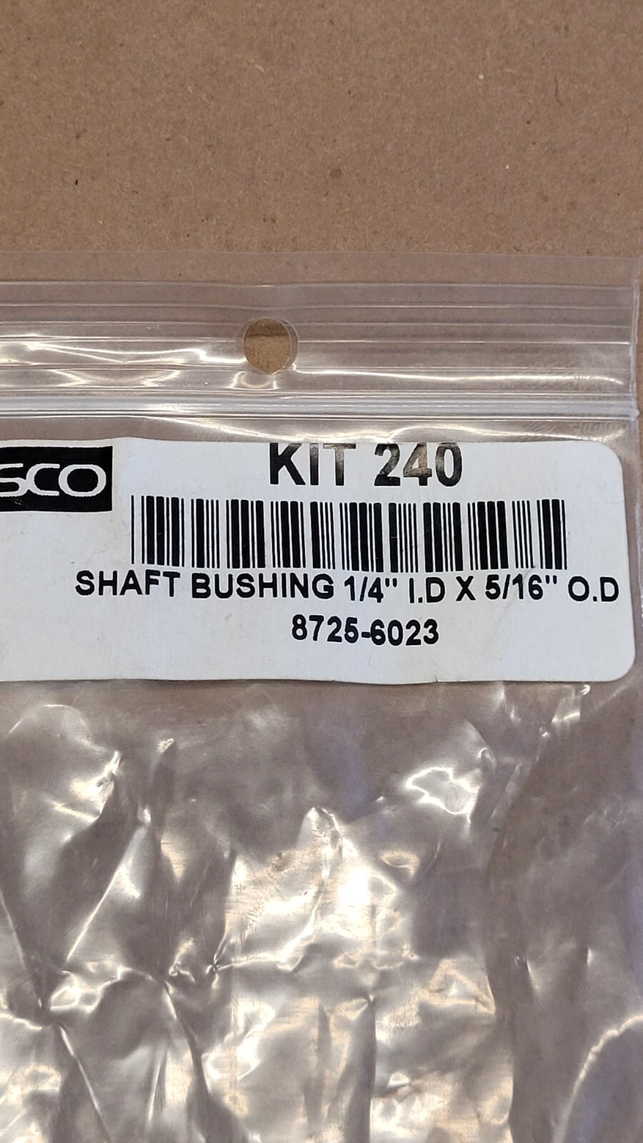 NOS Pack of 4 Fasco KIT 240 Shaft Bushings 1/4" ID x 5/16" OD 8725-6023 ...