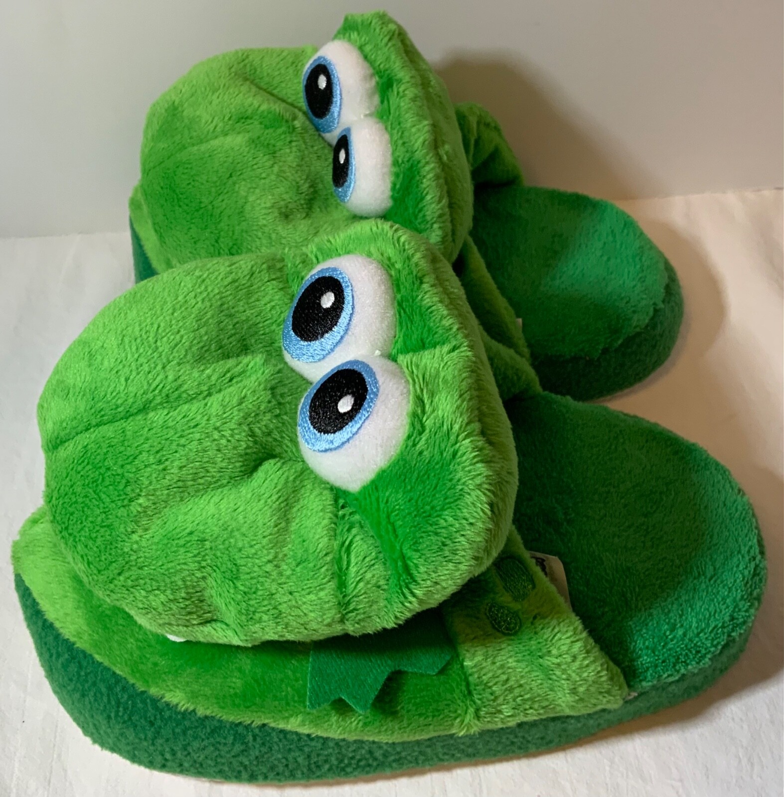 STOMPEEZ Slippers Boy Girl Small Dragon Alligator New w/ Tag Green Pops ...