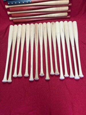 16 32-inch blemished maple baseball bats. Blem bats. unfinished wood ...