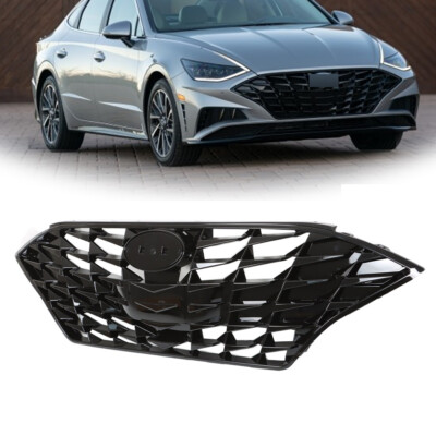 Front Upper Grille Black Plastic 86350L0700 Fit For 2020-2021 Hyundai ...