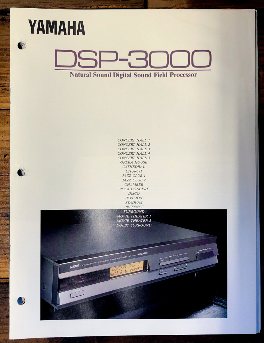 Yamaha DSP-3000 Processor Dealer Brochure 7pg *Original* | eBay
