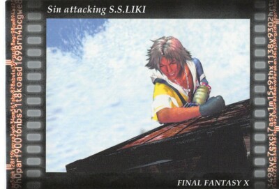 Final Fantasy Art Museum Trading Card #494 Tidus Sin attacking S.S.Liki ...